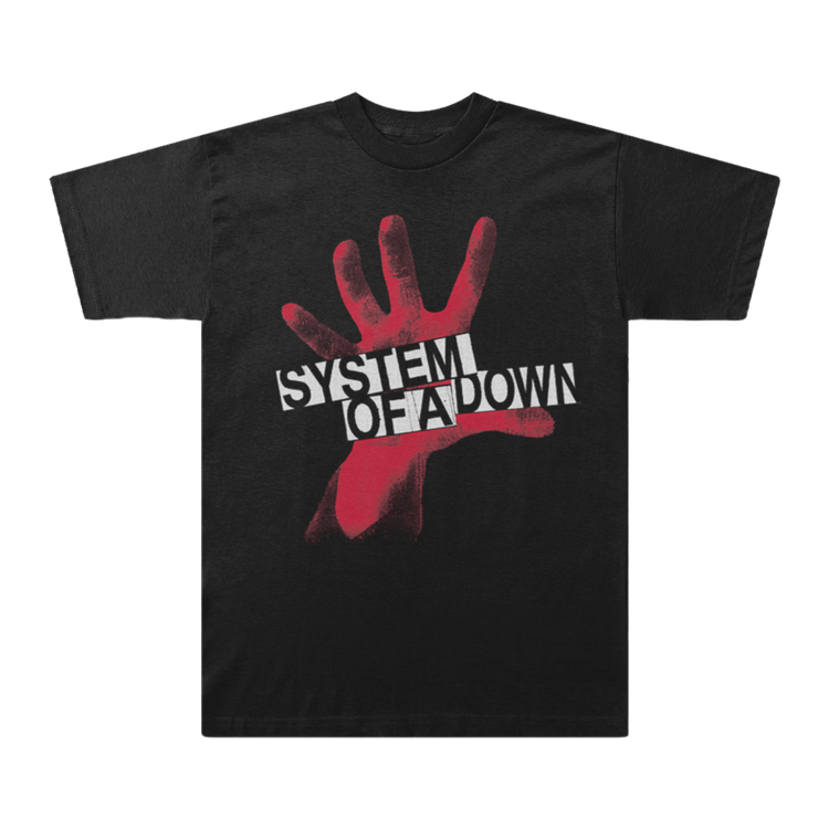 Self Titled Red Hand Logo T-Shirt – System of a Down